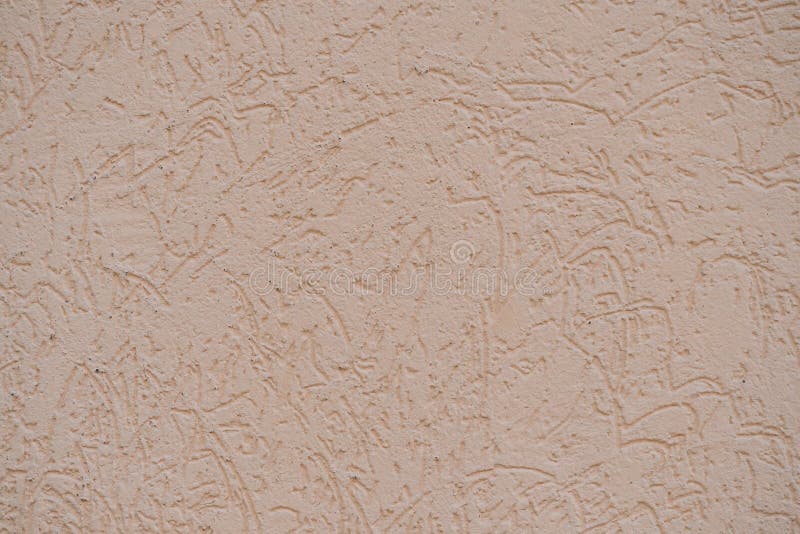 Structure of Wall Covered with Beige Textured Putty Stock Image - Image ...