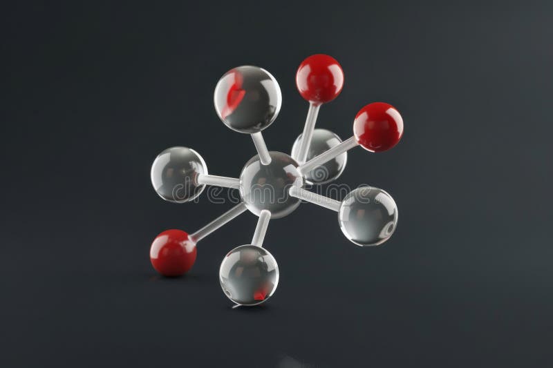 Structure of a Water Molecule Stock Illustration - Illustration of ...