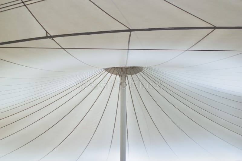 Structure of White Canvas Roof. Stock Photo - Image of camp, rooftops ...