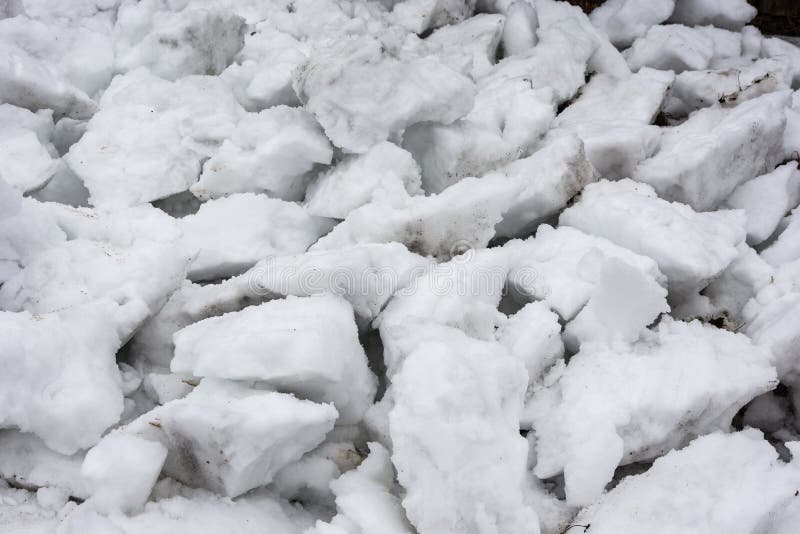 The Structure of the White Snow Pinned Pieces. Stock Photo - Image of ...