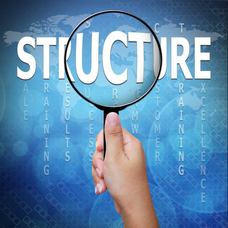 Structure, Word in Magnifying Glass Stock Image - Image of concept ... Structure, Word in Magnifying Glass Stock Image - Image of concept ...