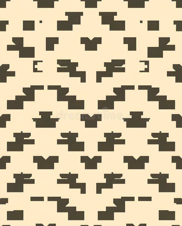 Structured Aztec Step Motif in Rhythmic Symmetry, Seamless Pattern ...