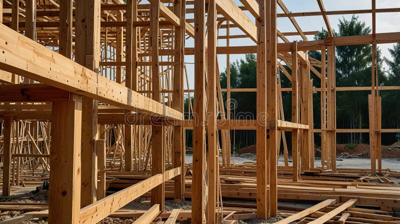 Structure Construction Site Engineer for Background Stock Illustration ...