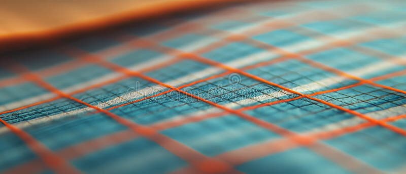 Structured Background with a Subtle Grid Pattern in Blue and Orange ...