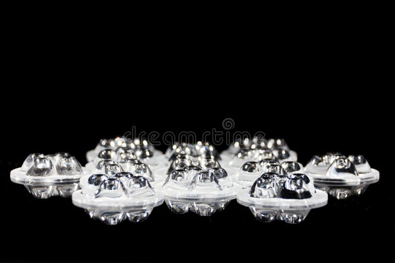 Real Glass Object with Shadows Formed As Diamond on White Table Stock ...