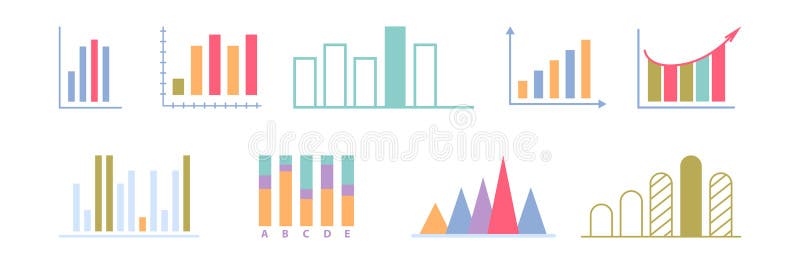 Structured Data Charts with Arrows Stock Illustration - Illustration of ...