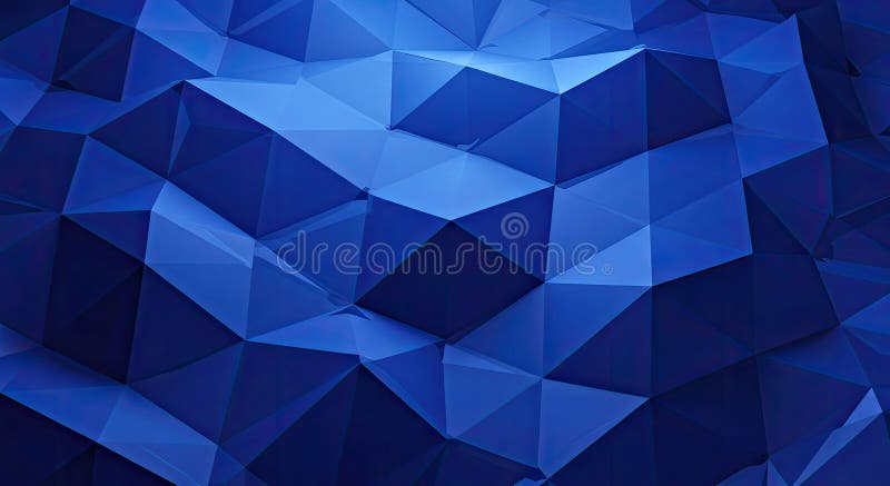 Structured Deep Royal Blue Polygonal Grid Background - Modern Geometric ...