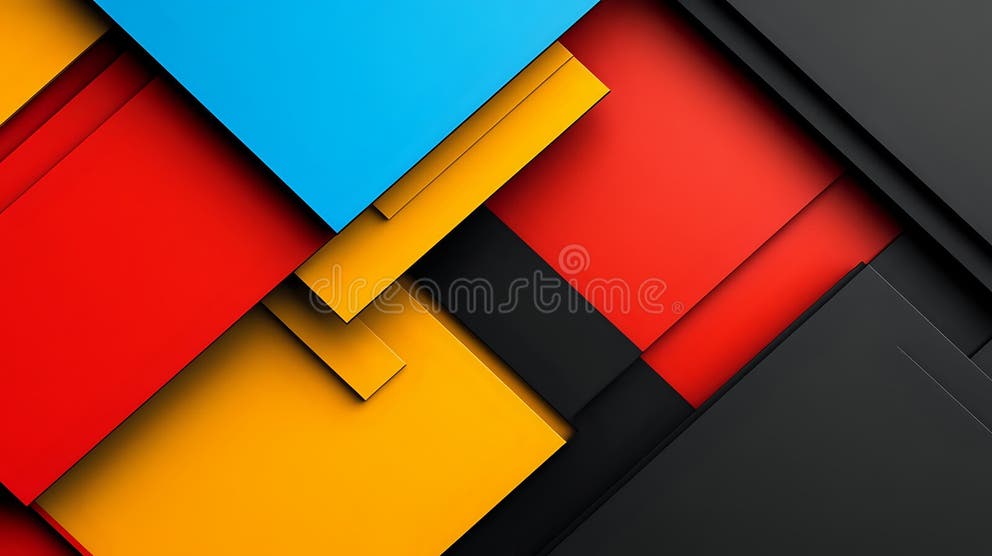 Structured Geometric Pattern with Vibrant Colors for an Educational ...