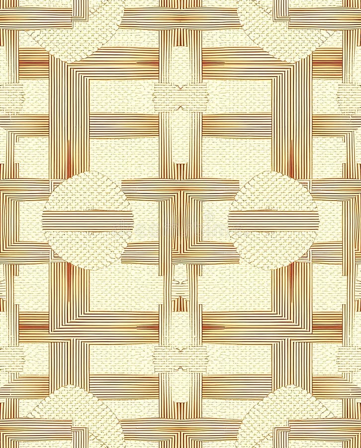 Ancient Textile-inspired Minimalist Design, Flowing Rhythm, Seamless ...