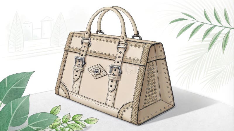 A Structured Handbag Made from Biofabric Featuring Eyecatching Details ...