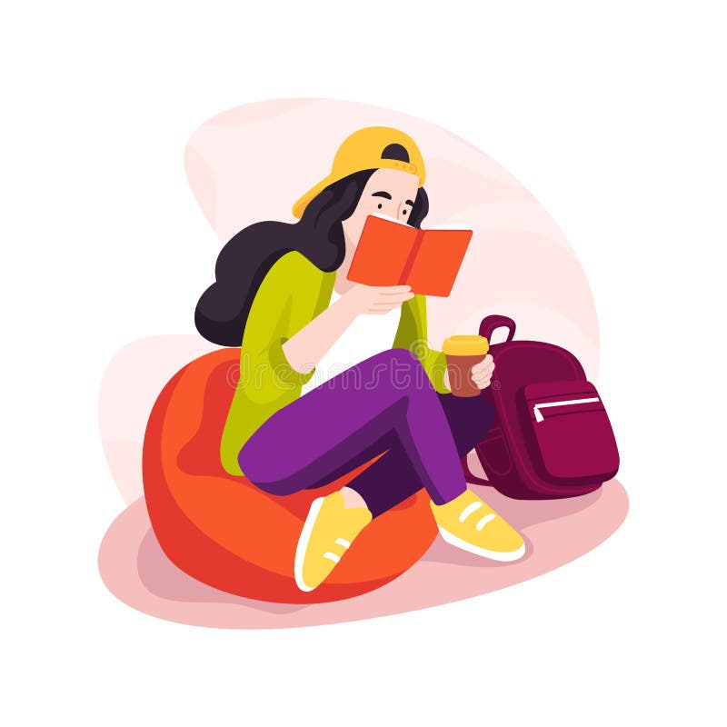 Structured Home Learning Isolated Cartoon Vector Illustration. Stock ...