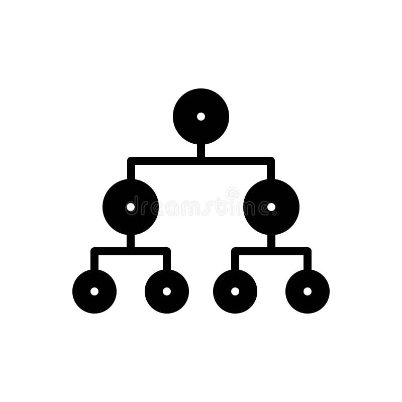 Black Solid Icon for Structured, Framework and Blockchain Stock Vector ...