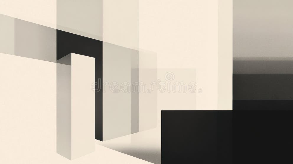 Structured Minimalistic Pattern of Abstract Layered Shadows Creating ...