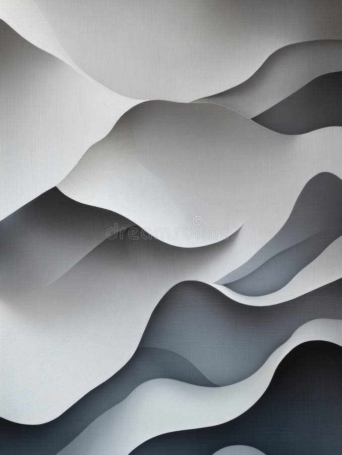 Structured Minimalistic Pattern of Abstract Layered Shadows in Neutral ...