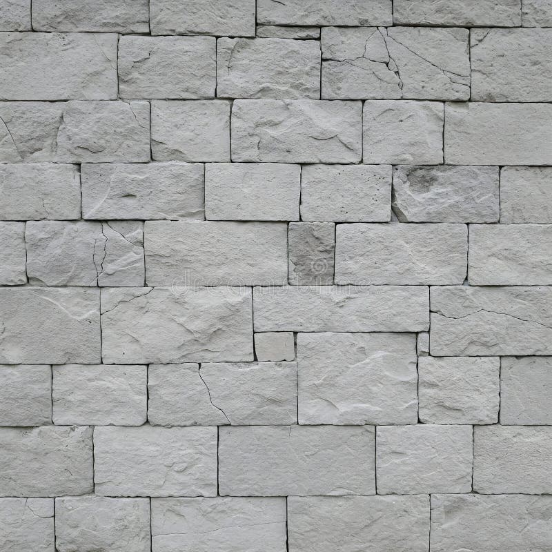 Structured Pattern of Rough-hewn Rectangular Light Gray Stone Blocks ...