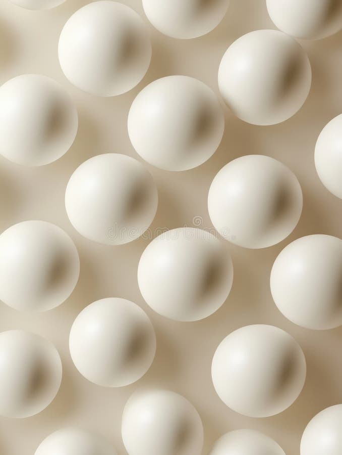 Structured Pattern of White Spheres Creates an Elegant Modern ...