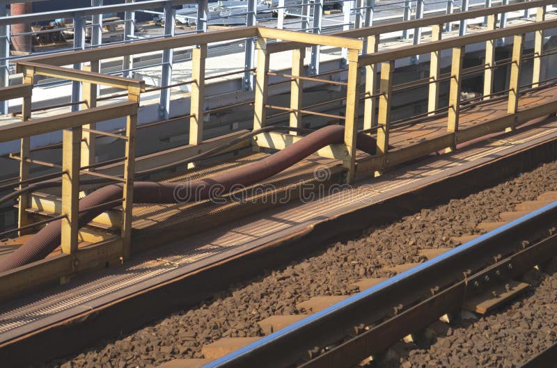 Structures of a New Railway Platform Under Construction Next To the ...