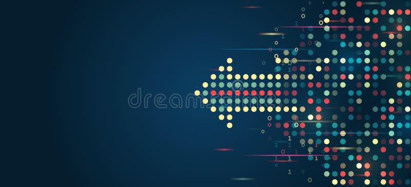 Structuring the Flow of Information. Data Analytics Concept. Futuristic ...