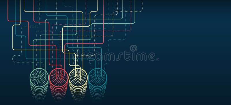 Structuring The Flow Of Information Data Analytics Concept Sorting A Large Amount Of Data On A