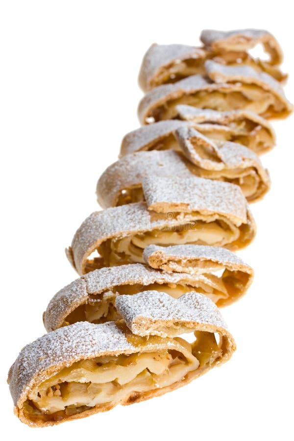 Apple strudel stock image. Image of rolled, phyllo, food - 11359495