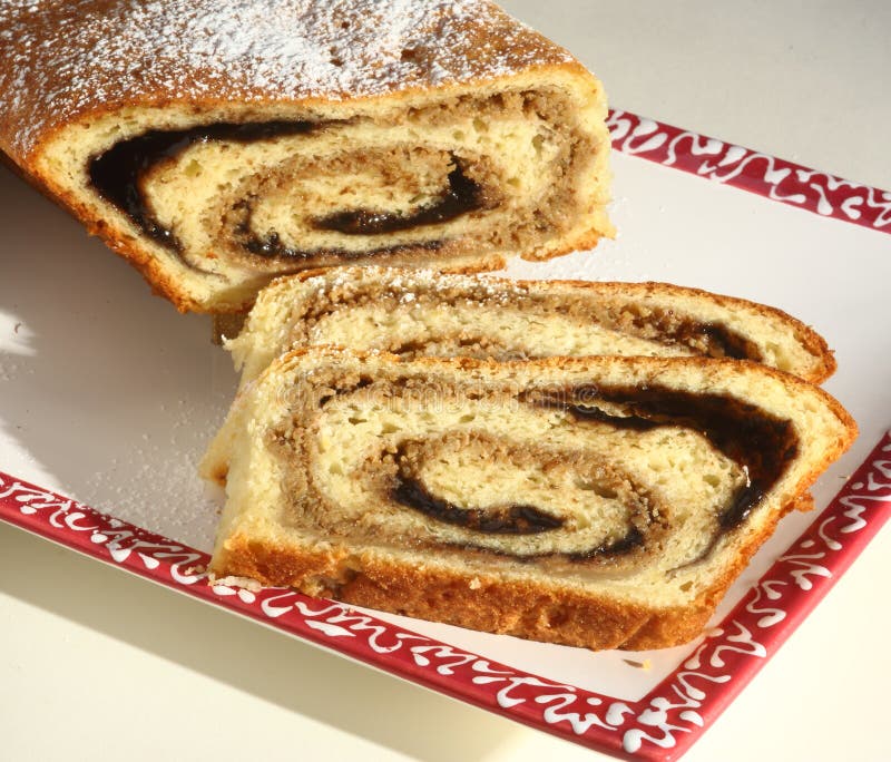 Strudel cake on plate stock image. Image of cuisine, appetizing - 37704365