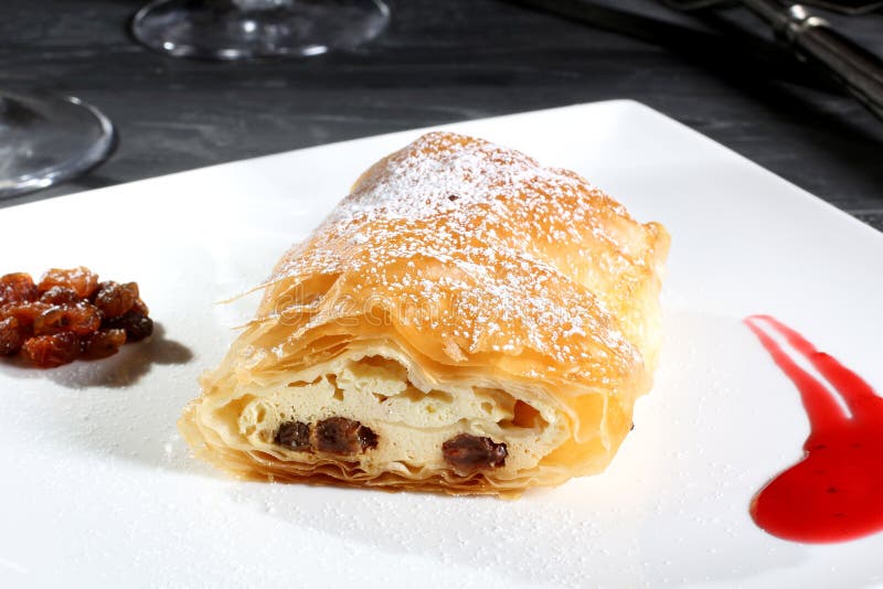Strudel stock image. Image of shot, german, three, pastry - 34699087