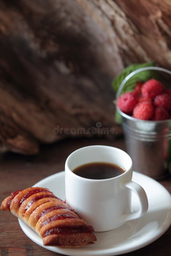 Strudel and coffee stock photo. Image of brown, strudel - 28163696