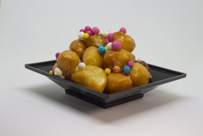 Struffoli Christmas cake stock image. Image of napoli - 255672661