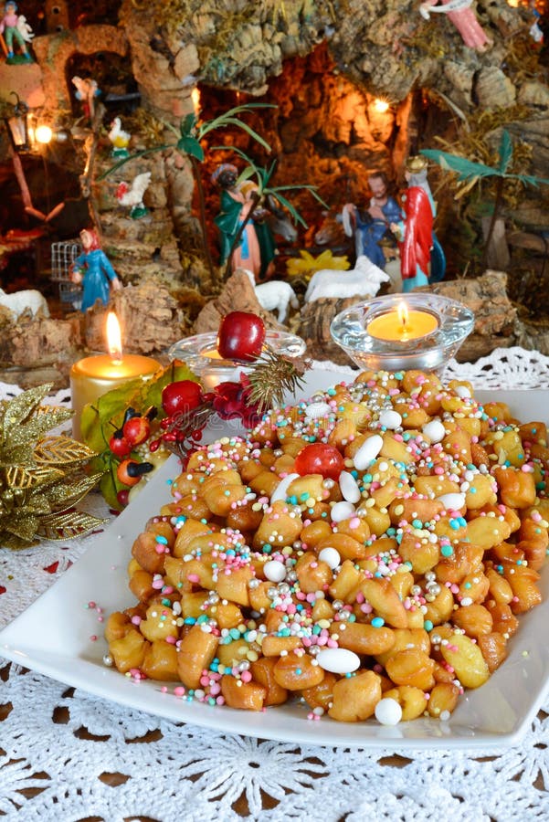 Struffoli stock photo. Image of party, italian, honey - 36257742