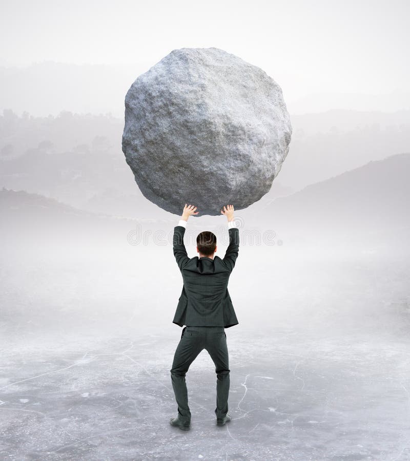 Man Lifting Big Rock Stock Photos - Free & Royalty-Free Stock Photos ...