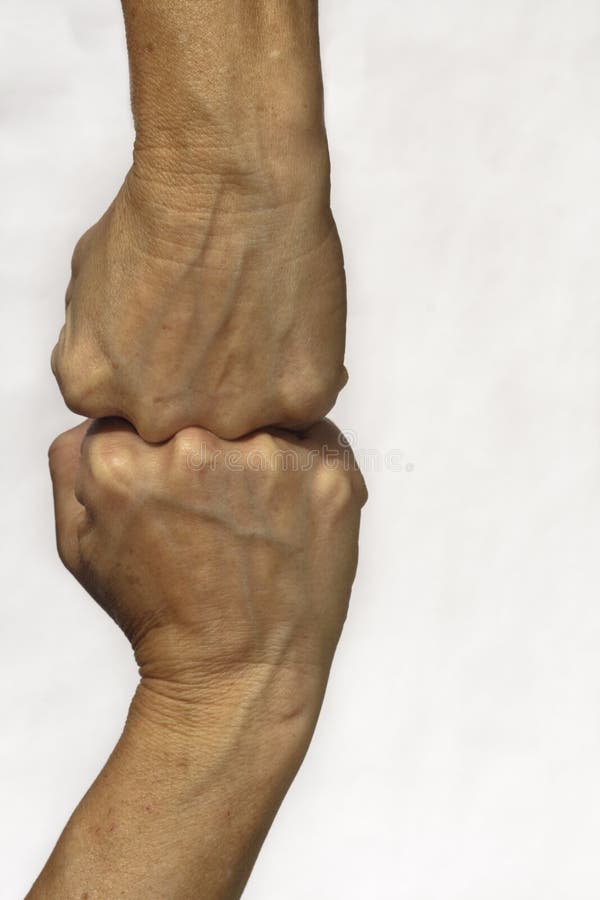 The Struggle Stock Image Image Of Arms Contest Fists 44702853