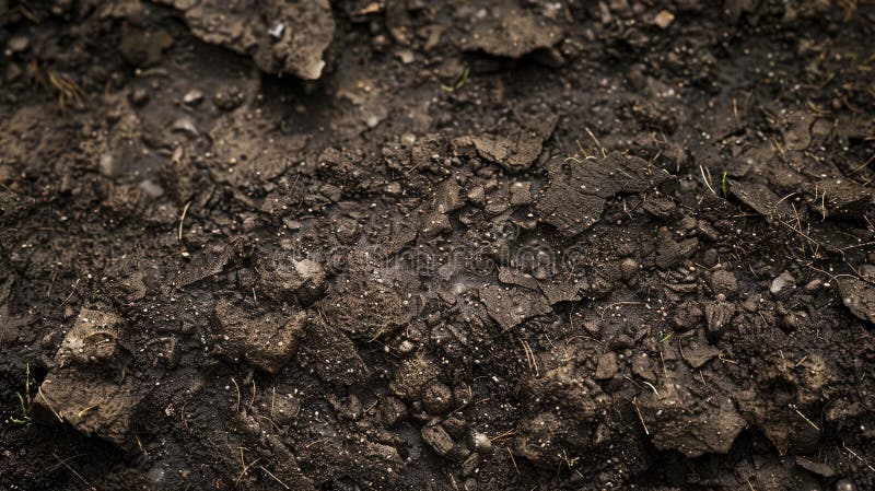 Struggling Earth. Poor Soil Texture Concept Stock Illustration ...