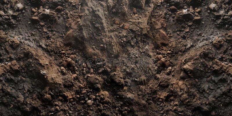 Struggling Earth. Poor Soil Texture Concept Stock Illustration ...