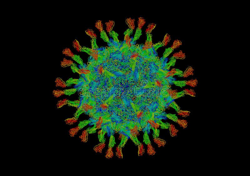 Struktur Des Poliomyelitisvirus Stock Abbildung - Illustration von ...