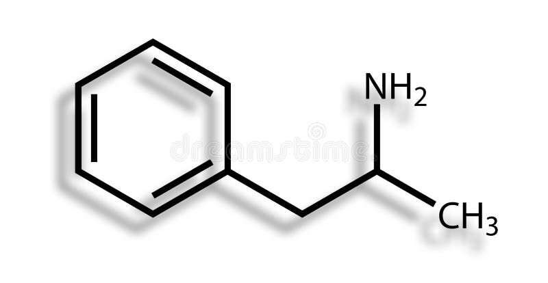 Strukturelle Formel Des Benzedrins Vektor Abbildung - Illustration von ...