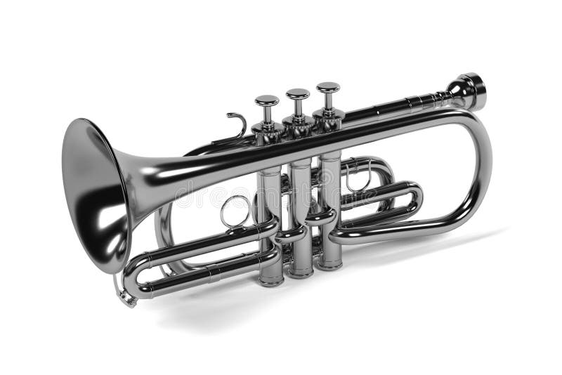 Strumento Musicale Della Cornetta Illustrazione di Stock ...