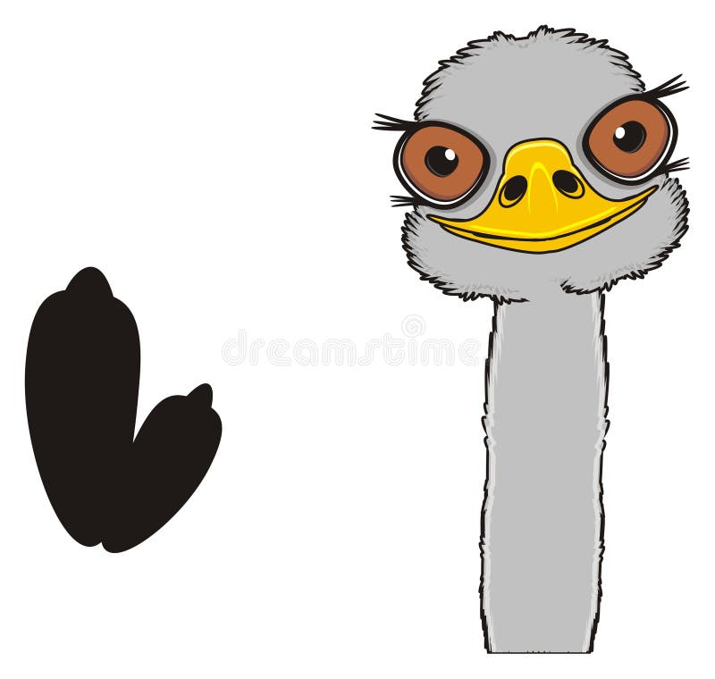 Struts med stora objekt stock illustrationer. Illustration av profil ...