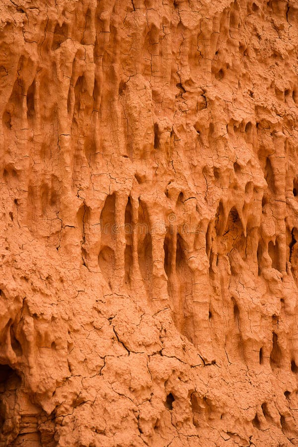 Texture Dell'argilla Rossa Screpolata Fotografia Stock - Immagine di ...