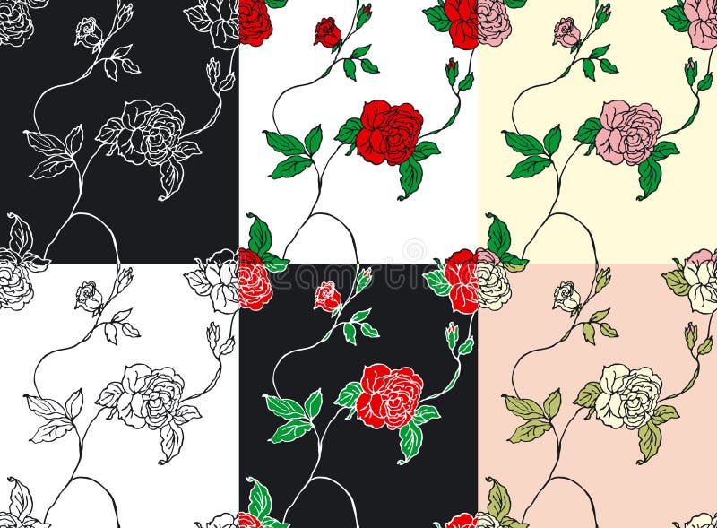 Struttura delle rose illustrazione vettoriale. Illustrazione di freddo ...