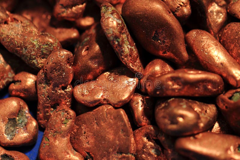 Struttura Di Rame Del Minerale Del Metallo Fotografia Stock - Immagine ...