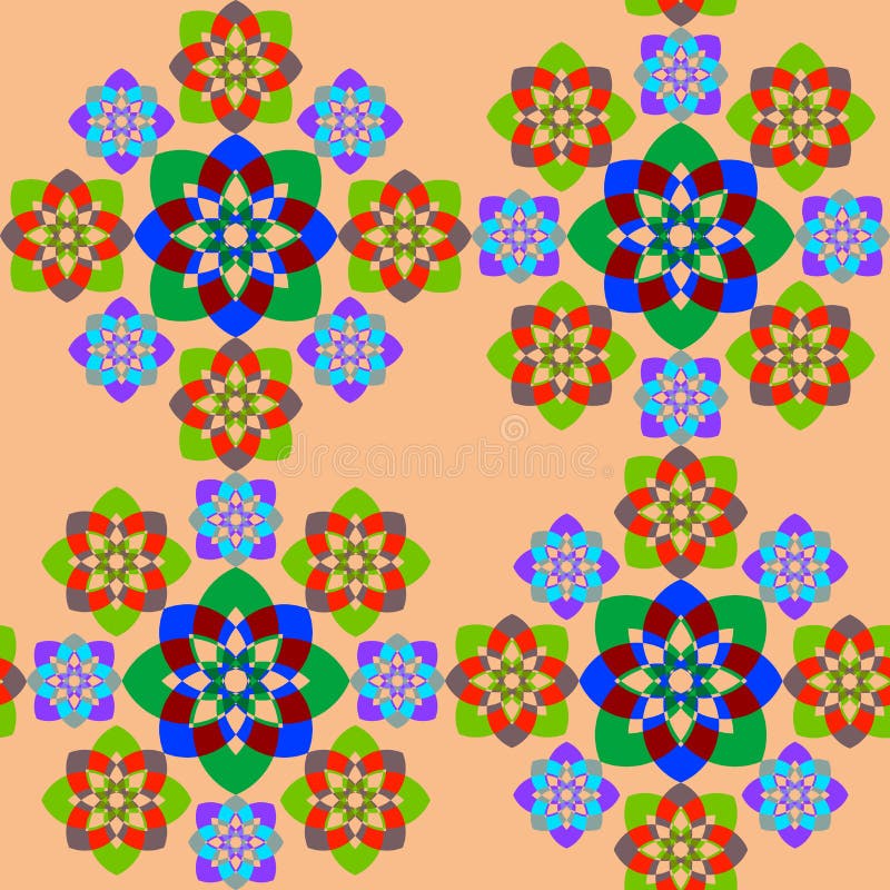 Struttura Geometrica Senza Giunte Di Figure Illustrazione Vettoriale ...