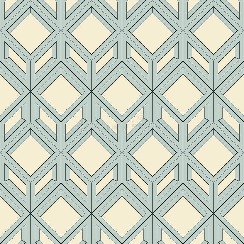 Struttura Lineare Dei Quadrati E Dei Rombi Illustrazione Vettoriale ...