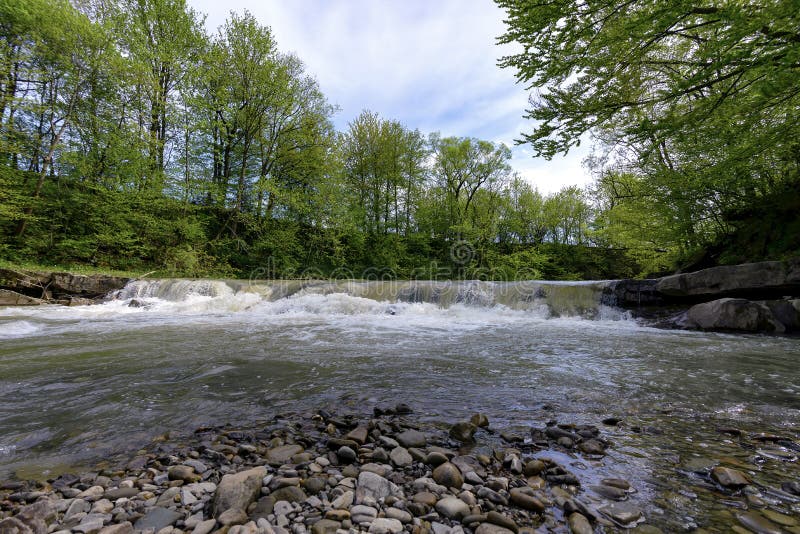 Stryj River stock image. Image of evening, embankment - 92659759