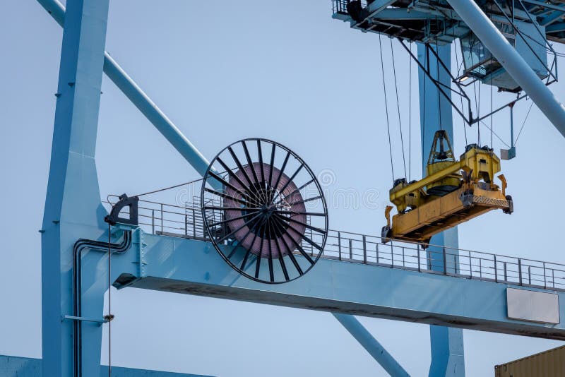 STS Container Crane with Cable Reel, Spreader and Operators Cabin at ...
