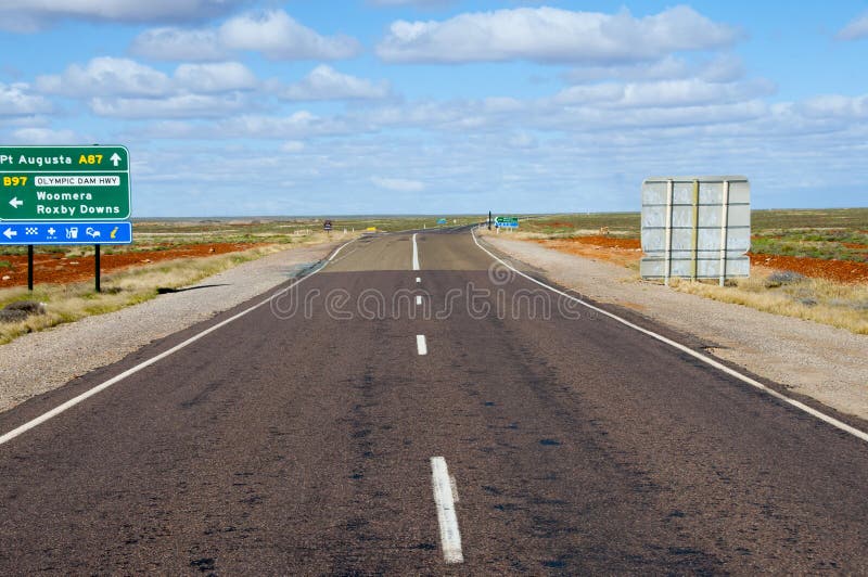 Stuart Highway stock image. Image of trip, empty, road - 273108539