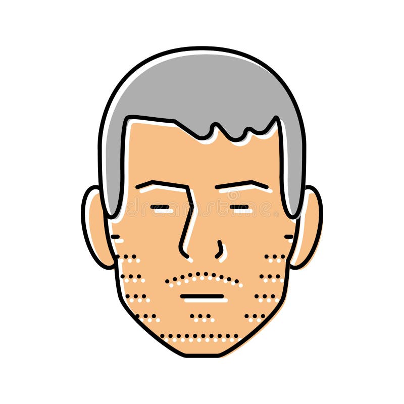 Stubble Beard Hair Style Color Icon Vector Illustration Stock Vector ... Stubble Beard Hair Style Color Icon Vector Illustration Stock Vector ...