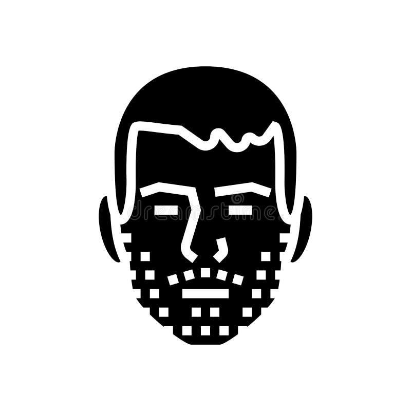 Stubble Beard Hair Style Glyph Icon Vector Illustration Stock Vector ... Stubble Beard Hair Style Glyph Icon Vector Illustration Stock Vector ...