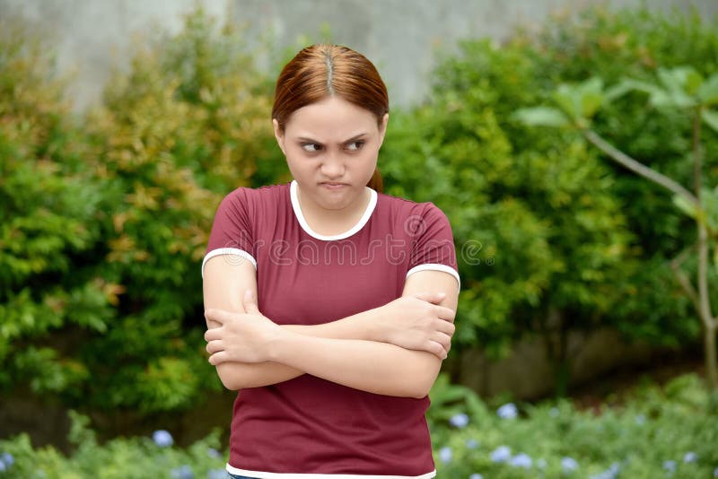 A Stubborn Attractive Redhead Person Stock Photo - Image of cute ...