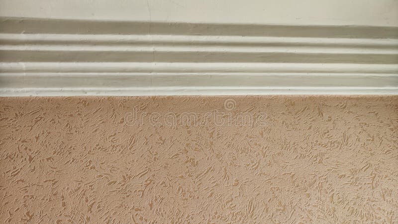 Stucco on the Ceiling in the Form of Strips Made of White Plaster ...