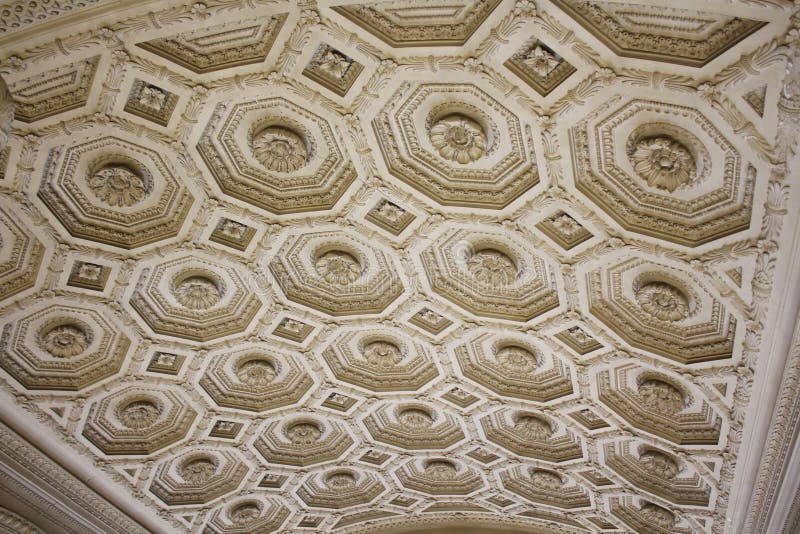 Stucco ceiling stock image. Image of carving, moulding - 61622189